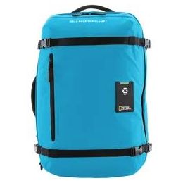 Cityrucksack National Geographic "OCEAN", Damen, Gr. B/H/T: 36cm, blau (petrol), Kunstfaser, Rucks&auml;cke Cityrucksack, Mit praktischem Ordnungssystem