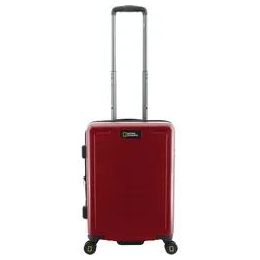 Koffer National Geographic "CRUISE", Gr. B/H/T: 23cm x 55cm x 23cm, rot (bordeaux), Polyester, Koffer, mit praktischem TSA-Zahlenschloss