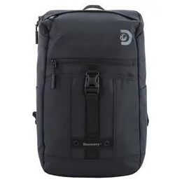 Cityrucksack DISCOVERY "Shield", Gr. B/H/T: 29cm, schwarz, Kunstfaser, unifarben, Rucks&auml;cke Cityrucksack, Hergestellt aus dem rPet Polyester-Material