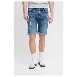 Jeansshorts Blend "BHDeniz", Herren, Gr. L, US-Gr&ouml;&szlig;en, blau (denim lightblau), Web, 98% Baumwolle, 2% Elastan, unifarben, normal kurz, Jeans Jeansshorts, Stilvolle 5-Pocket-Jeansshorts mit Destroyed-Effekten