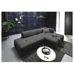 3-Sitzer "Leonardo", grau (anthrazit), B:269cm H:70cm T:153cm, ATLANTIC HOME COLLECTION, Sofas, Ottomane mit XXL-Liegefl&auml;che