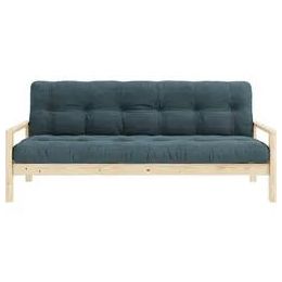 Schlafsofa KARUP DESIGN "KNOB", gr&uuml;n (seaweed), B:205cm H:79cm T:95cm, Matratzenmaterialzusammensetzung: Futonmatratze mit Knopfheftung, H&ouml;he 14 cm, aus recyceleten Mischfasern mit einem Kern aus 4 cm Schaumstoff. Matratzenf&uuml;llung: Baumwoll-Mix-F&uuml;llung 90-95% Baumwolle und 5-10% Polyester. Bezug: 100% Polyester, Sofas, Schlafsofa, mit Futonmatratze, verschiedene Farben, FSC-zertifiziert, Kiefer