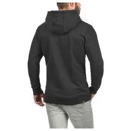 Kapuzensweatjacke Blend "BHHulker", Herren, Gr. L, schwarz, Sweatware, 60% Baumwolle, 40% Polyester, unifarben, regular fit normal, ohne Ausschnitt, eingesetzt Rippb&uuml;ndchen, Sweatjacken, Stilvolle Kapuzensweatjacke mit weicher Fleece-Innenseite