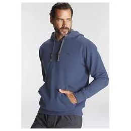MAN'S WORLD Kapuzensweatshirt MAN'S WORLD, Herren, Gr. XL (56/58), blau (jeansblau, melange), angeraute Sweatware, Obermaterial: 60% Baumwolle, 40% Polyester. Kapuzenfutter: 60% Baumwolle, 40% Polyester, meliert, regular fit, Rippb&uuml;ndchen, Sweatshirts, lange &Auml;rmel, lockere Passform, unifarben, mit Kapuze