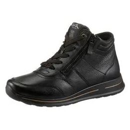 Schn&uuml;rboots Ara "OSAKA", Damen, Gr. 4,5 (37,5), schwarz (schwarz 2), Glattleder, Schuhe Schn&uuml;rboots, mit beidseitigen Rei&szlig;verschl&uuml;ssen, G-Weite