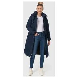 Winterjacke Marikoo "Ayumii", Damen, Gr. XL, blau (navy), Obermaterial: 100% Polyester; Futter: 100% Polyester; Wattierung: 100% Polyester; &Auml;rmelfutter: 100% Polyester, Jacken Winterjacke, mit hohem Stehkragen