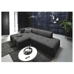 3-Sitzer "Leonardo", grau (anthrazit), B:269cm H:70cm T:153cm, ATLANTIC HOME COLLECTION, Sofas, Ottomane mit XXL-Liegefl&auml;che