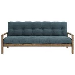 Schlafsofa KARUP DESIGN "KNOB", gr&uuml;n (seaweed), B:205cm H:79cm T:95cm, Matratzenmaterialzusammensetzung: Futonmatratze mit Knopfheftung, H&ouml;he 14 cm, aus recyceleten Mischfasern mit einem Kern aus 4 cm Schaumstoff. Matratzenf&uuml;llung: Baumwoll-Mix-F&uuml;llung 90-95% Baumwolle und 5-10% Polyester. Bezug: 100% Polyester, Sofas, Schlafsofa, mit Futonmatratze, verschiedene Farben, FSC-zertifiziert, Kiefer