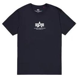 T-Shirt Alpha Industries "Basic T-Shirt ML", Herren, Gr. XL, blau (rep.blau), Obermaterial: 100% Baumwolle, Shirts T-Shirt