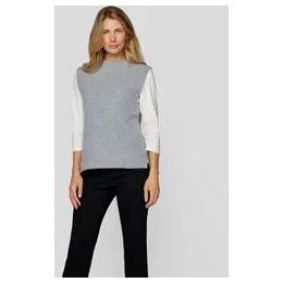 Pullunder Rabe "Pullunder", Damen, Gr. 44, grau, 100%Kaschmir, unifarben, gerade, gerader Abschluss, Pullover Pullunder