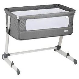 Beistellbett BABYGO "Together, grey", Baby, Gr. Liegefl&auml;che B/L: 48cm x 83cm, kein H&auml;rtegrad, grau, Aluminium, Kunststoff, Polyester, Babybetten, faltbar