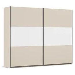 Schwebet&uuml;renschrank Rauch "Kleiderschrank Schrank Garderobe Garderobenschrank W&auml;scheschrank NEO", beige (beige (champagner), alpinwei&szlig;), B:261cm H:210cm T:59cm, Holzwerkstoff, Schr&auml;nke, Schwebet&uuml;renschrank, mit gro&szlig;z&uuml;gigem Stauraum und vielf&auml;ltigen Farbkombinationen