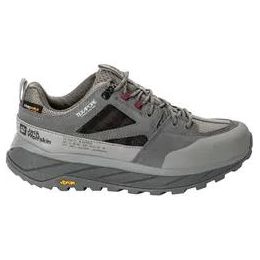 Wanderschuh Jack Wolfskin "TERRAQUEST TEXAPORE LOW W", Damen, Gr. UK 7,5 - EU 41, Normalschaft, grau (smokey, grau), Obermaterial: Leder. Futter: Textilmaterial, Schuhe Wanderschuh