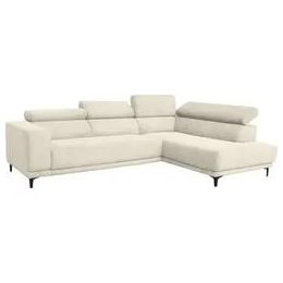 Ecksofa Alina "Hikari", beige (creme gct 11), B:302cm H:102cm T:210cm, Cord GCT (92% Polyester, 8% Nylon), Sofas, Ecksofa, wahlweise mit Sitzvorzug, in modernem Cordstoff, Breite 302 cm