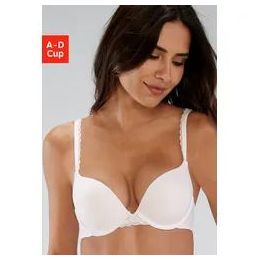 Push-up-BH s.Oliver "Camille", Damen, Gr. 75, Cup B, beige (creme), Microtouch, Obermaterial: 72% Polyamid, 15% Polyester, 13% Elasthan, Basic, Basic, BHs Push-up-BH, mit nahtlos vorgeformten Cups