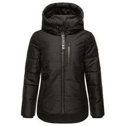 Steppjacke Navahoo "Kr&uuml;melein", Damen, Gr. L (40), schwarz, Oberstoff: 100% Polyester. Futter: 100% Polyester. Wattierung: 100% Polyester. &Auml;rmelfutter: 100% Polyester, figurumspielend Po-bedeckend, hoch geschlossener Ausschnitt, &Auml;rmel ohne &Auml;rmelschlitz Rippstrickb&uuml;ndchen, Jacken Steppjacke, stylische Damen Winterjacke mit dezenter Steppung
