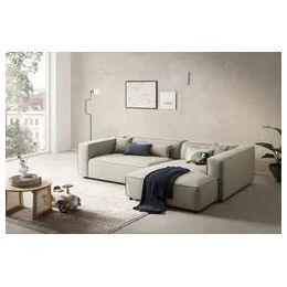 Ecksofa "PIARA XXL, Big-Sofa, Cord, Leinenoptik o. Strukturstoff, L-Form", gr&uuml;n (hellgr&uuml;n), B:288cm H:66cm T:198cm, 100% Polyester, LeGer Home by Lena Gercke, Sofas, Ecksofa, wahlweise Ottomane rechts/links, Kedernaht, extra tiefe Sitzfl&auml;che