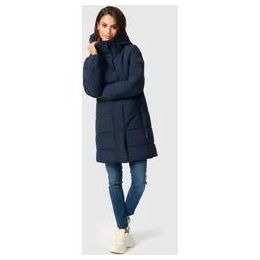 Winterjacke Marikoo "Karumikoo XVI", Damen, Gr. M, blau (navy), Obermaterial: 100% Polyester; Futter: 100% Polyester; Wattierung: 100% Polyester; &Auml;rmelfutter: 100% Polyester, Jacken Winterjacke, mit gro&szlig;er Kapuze