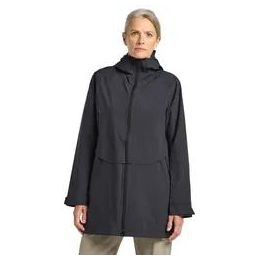 Langjacke Jack Wolfskin "MAINKAI LONG JKT W", Damen, Gr. XS, grau (phantom), Obermaterial: 100% Polyester. Futter: 100% Polyester, Jacken Langjacke