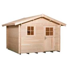 Gartenhaus Weka "Premium28 natur", beige (naturbelassen), Fu&szlig;boden im Gartenhaus, ohne R&uuml;ck- und Seitenwand, ohne Dacheindeckung, Massivholz, Gartenh&auml;user, Gartenhaus
