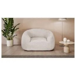 Sessel "YANI Relaxsessel, Loungesessel, Ma&szlig;e B/T/H: 127/96/76 cm", beige, B:127cm H:76cm T:96cm, 100% Polyester, LeGer Home by Lena Gercke, Sessel, Sessel, organische Form, mit Wellenunterfederung, auch in Boucl&eacute;
