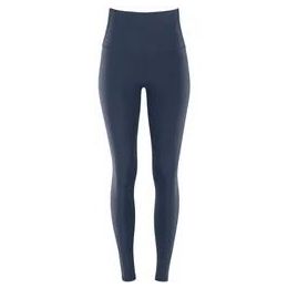 Leggings WINSHAPE "Functional Comfort HWL117C", Damen, Gr. XXL, Normalgr&ouml;&szlig;en, grau (anthrazit), 85% Polyester, 15% Elasthan, Hosen Leggings, mit V-Shape Applikation und Core-Bund