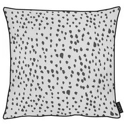 Dekokissen Apelt "Jimmy" Gr. 1, grau (grau, schwarz), B:46cm L:46cm, Obermaterial: 100% Polyester, Dekokissen_Sitzkissen_Kissenh&uuml;llen