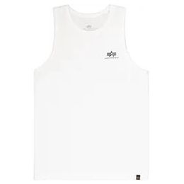 Muscleshirt Alpha Industries "Basic Tank SL", Herren, Gr. M, wei&szlig;, Obermaterial: 100% Baumwolle, Shirts