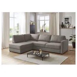 Schlafsofa "Chill", grau, B:250cm H:86cm T:200cm, 100% Polyester, ATLANTIC HOME COLLECTION, Sofas, Schlafsofa, Ecksofa mit Bettfunktion und Bettkasten