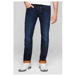 Regular-fit-Jeans CAMP DAVID, Herren, Gr. 34, L&auml;nge 36, blau, Sweatware, Material: 66% Baumwolle, 33% Polyester, 1% Elasthan, Abriebeffekte, regular fit, Jeans, mit normaler Leibh&ouml;he