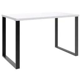Schreibtisch wimex "Home Desk", schwarz (schwarz, wei&szlig;), B:120cm H:75cm T:70cm, Tische, Schreibtisch, Mit Metallkufen, in 3 Breiten