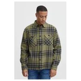Fieldjacket Blend "BHOvershirt", Herren, Gr. XL, lizard, Web, 100% Baumwolle, kariert, oversize normal, Rundhals, eingesetzt 1-Knopf-Manschette, Jacken, Stilvolle Feldjacke