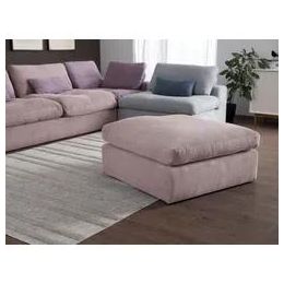 Hocker Alina "Sandy", rosa (pastellrosa gct 8), B:98cm H:46cm T:98cm, Cord GCT (92% Polyester, 8% Nylon), Hocker, Polsterhocker, 98 cm breit und 98 cm tief
