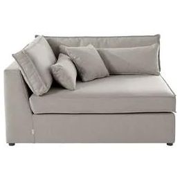 Sofa-Eckelement OTTO HOME "Enid", beige, B:130cm H:75cm, Baumwollmix (60% Baumwolle/40% Leinen);Struktur fein (100% Polyester);Samtoptik (100% Polyester);Samtvelours (100% Polyester);Struktur (100% Polyester);Struktur recycelt (100% recyceltes Polyester), Polsterelemente, Teil eines Modulsofas, fester Sitzkomfort, auch in Breitcord