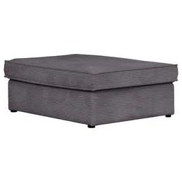 Polsterhocker OTTO HOME "Enid", grau, B:130cm H:75cm, 100% Polyester, Hocker, Polsterhocker, einzeln stellbar oder als Teil eines Modulsofas, fester Sitzkomfort