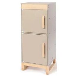 Kinder-K&uuml;hlschrank Musterkind "Ficus, warmgrau/natur", grau (warmgrau, natur), Spielzeug-Haushaltsger&auml;te, KinderB:34cm H:83cm T:32cm, Holz, B:34cm H:83cm T:32cm