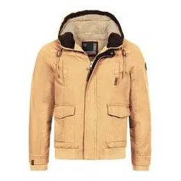 Winterjacke Alessandro Salvarini "ASRigio", Herren, Gr. M, braun (coffee), Obermaterial: 100% Baumwolle; Innenseite: 100% Polyester, Jacken Winterjacke, mit warmem Teddyfell
