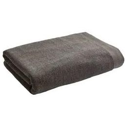 Badetuch Christy "LUXE", grau (soot), B:90cm L:165cm, Walkfrottier, Obermaterial: 100% Baumwolle, Handt&uuml;cher, Badetuch, Luxus Badetuch in Premium Qualit&auml;t mit 730g/m2, 90x165cm, 1er Set