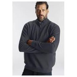 MAN'S WORLD Sweatshirt MAN'S WORLD, Herren, Gr. XXL (60/62), blau (dunkelblau), Obermaterial: 60% Baumwolle, 40% Polyester, unifarben, Basic, normal, Rippb&uuml;ndchen, Sweatshirts Sweatshirt, lange &Auml;rmel, mit sportlichem Print