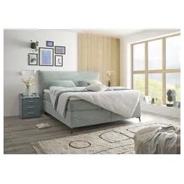 Boxspringbett ED EXCITING DESIGN "Seattle", gr&uuml;n (mint), B:204cm L:212cm, 100% Polyester, Komplettbetten, Boxspringbett, harte Seite mit Kokosmatte, weiche Seite mit Filzabdeckung