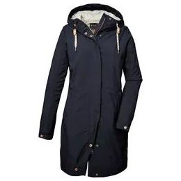 Softshellparka "GS 16 WMN SFTSHLL PRK", Damen, Gr. 44, blau (navy), Oberstoff: Oberseite: 100% Polyester (recycelt), R&uuml;ckseite: 100% Polyester, Futter: 100% Polyester, G.I.G.A. DX BY KILLTEC, Jacken, Wasserdichter, atmungsaktiver Parka aus recycelten Materialien