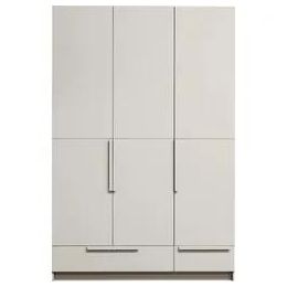 Kleiderschrank Woood "Pure", beige, B:142cm H:215cm T:60cm, FSC-zertifizierter Holzwerkstoff, Schr&auml;nke, Kleiderschrank, mit Kleiderstange, Kiefernholz, H&ouml;he 215 cm
