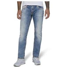 Straight-Jeans CAMP DAVID "NI:CO:R611", Herren, Gr. 31, L&auml;nge 30, blau (light vintage), Denim/Jeans, Obermaterial: 99% Baumwolle, 1% Elasthan, straight fit, Jeans Straight-Jeans, mit markanten Steppn&auml;hten