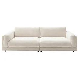 Big-Sofa 3C Candy "Karalis mit extra gro&szlig;er Sitztiefe, elegantes Mega Sofa zum Relaxen", wei&szlig;, B:294cm H:85cm T:150cm, 88% Polyester, 12% Polyacryl, Sofas, Big-Sofa, auch in Cord- oder Leder-Bezug, lose Kissen, loungige Bequemlichkeit