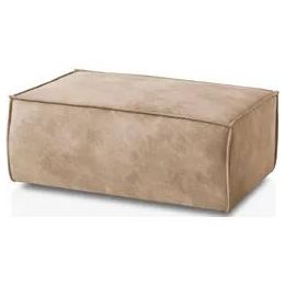 Hocker Home Affaire "SHERWOOD, Polsterhocker in 3 Stoffarten verf&uuml;gbar", beige, B:102cm H:42cm T:69cm, 100% Polyester, Hocker, Hocker, passend zur Polster-Serie SHERWOOD