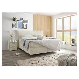 Boxspringbett ED EXCITING DESIGN "Seattle", beige (creme), B:204cm L:212cm, 100% Polyester, Komplettbetten, Boxspringbett, harte Seite mit Kokosmatte, weiche Seite mit Filzabdeckung
