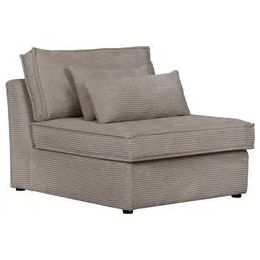 Sofa-Mittelelement OTTO HOME "Enid", grau (taupe), B:100cm H:75cm, 100% Polyester, Polsterelemente, Teil eines Modulsofas, fester Sitzkomfort, auch in Breitcord