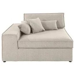 Sofaelement OTTO HOME "Enid", beige, B:128cm H:75cm, Baumwollmix (60% Baumwolle/40% Leinen);Struktur fein (100% Polyester);Samtoptik (100% Polyester);Samtvelours (100% Polyester);Struktur (100% Polyester);Struktur recycelt (100% recyceltes Polyester), Polsterelemente, als Teil eines Modulsofas, fester Sitzkomfort