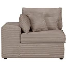 Sofaelement OTTO HOME "Florid", grau (taupe), B:100cm H:75cm T:100cm, 100% Polyester, Polsterelemente, als Teil eines Modulsofas,, fester Sitzkomfort, auch in Cord