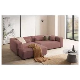 LeGer Home by Lena Gercke "PIARA XXL, Big-Sofa, Cord, Leinenoptik o. Strukturstoff, L-Form" wahlweise Ottomane rechts/links, Kedernaht, extra tiefe Sitzfl&auml;che